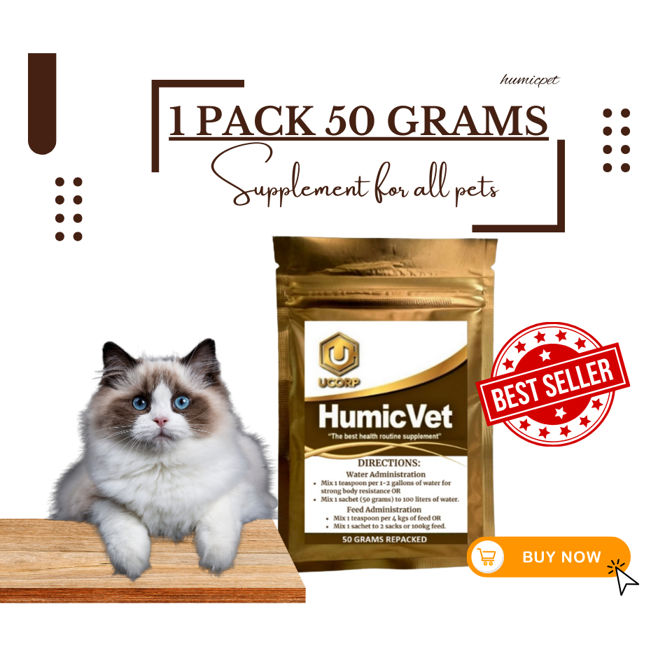 VITAMINS FOR ALL ANIMALS - HUMICVET 1 PACK 50G (ALL NATURAL and SAFE TO ...