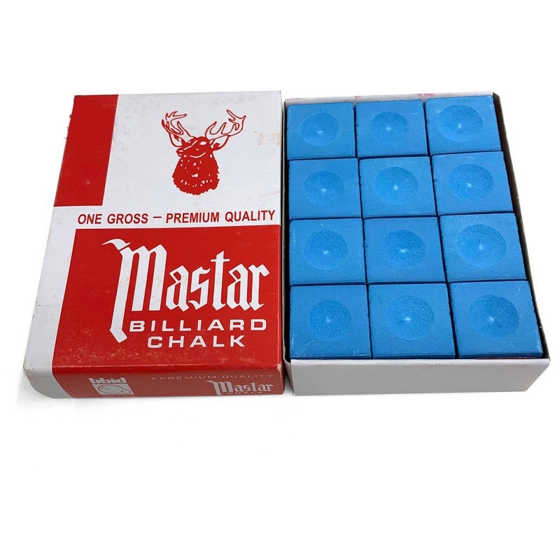 Master Billiard Chalk Blue Tisa - 1 Dozen (12pcs) | Shopee Philippines