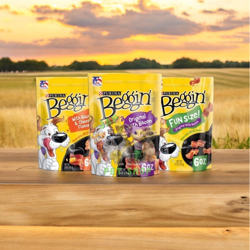 Purina Beggin Fun Size Bacon Dog Treats 170g | 85g | Shopee Philippines