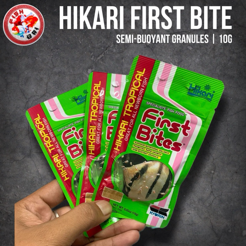 Hikari Tropical First Bite Baby Fish Food | Semi-Buoyant Granules 10g ...