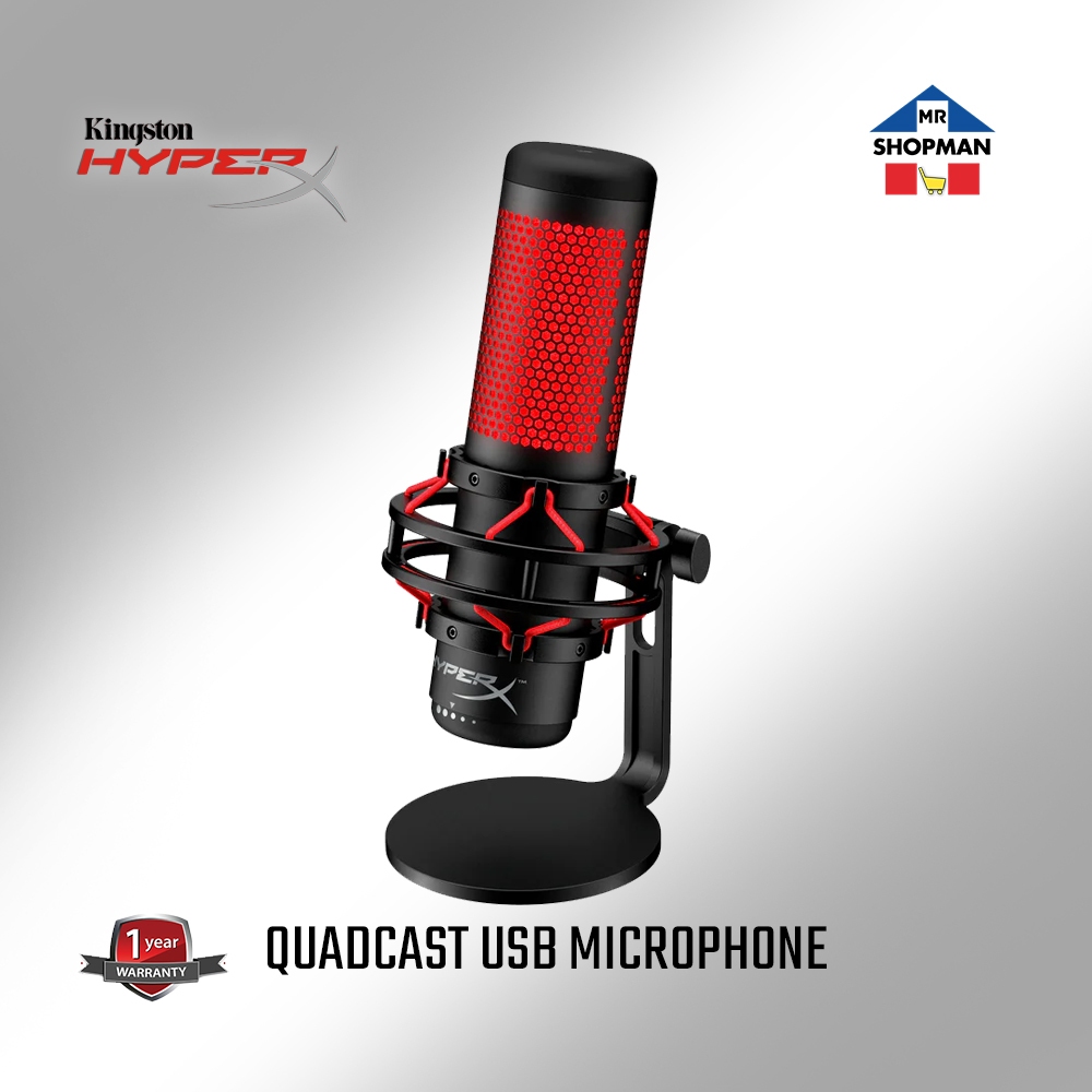 HyperX QuadCast USB Microphone Mic Hyper X Quad Cast | Shopee Philippines