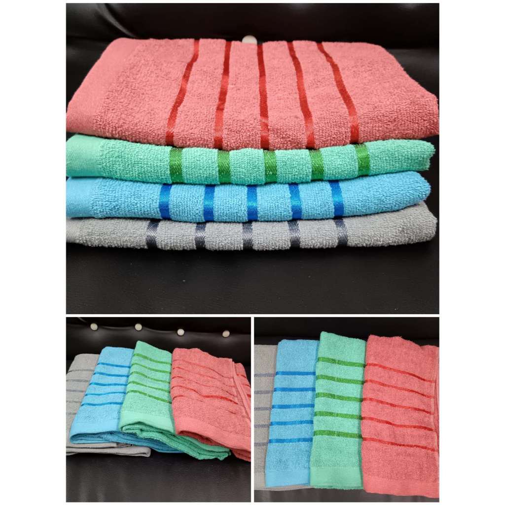 TNC Soft And Absorbent 5 Lines Bathroom Towel(Tuwalya) | Shopee Philippines