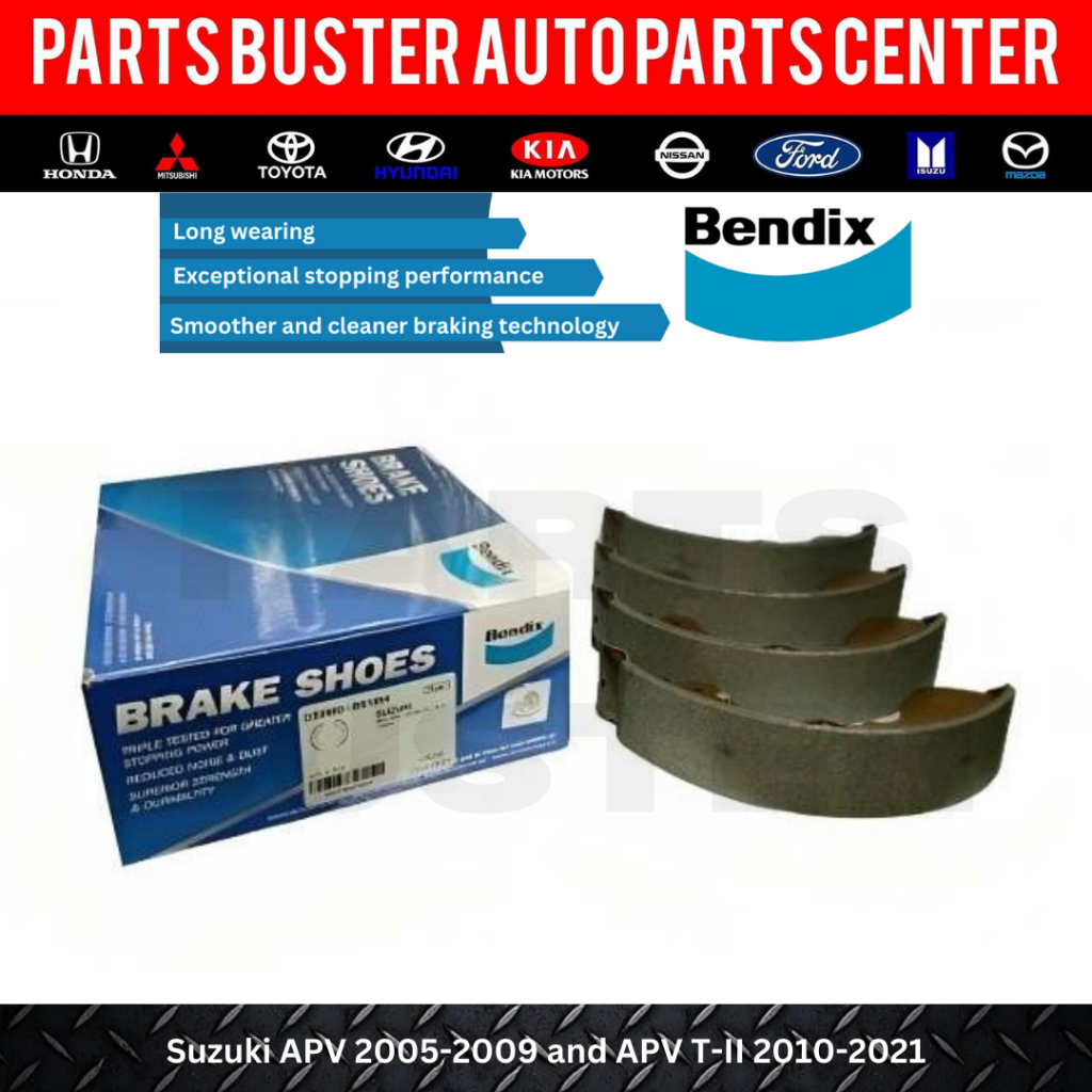 Genuine Bendix BRAKE SHOE for Suzuki APV 2005-2009 and APV T-II 2010 ...