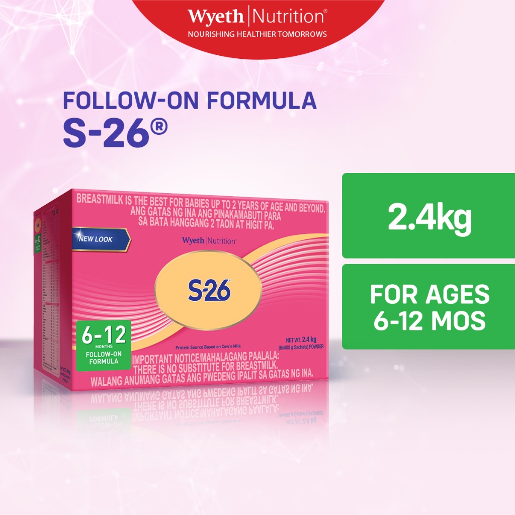 Wyeth Nutrition S-26 6-12 months 2.4kg | Shopee Philippines