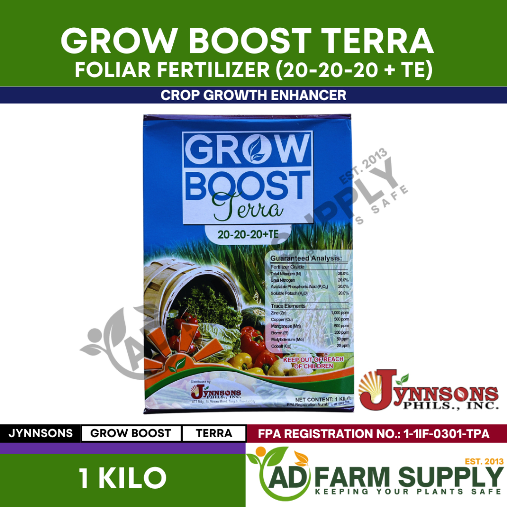 Grow Boost Terra Foliar Fertilizer 20-20-20 + TE | Shopee Philippines