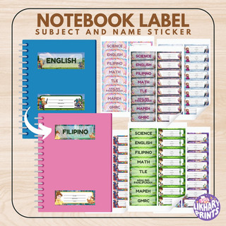 Subject Stickers Notebook Label (16pcs) | Shopee Philippines