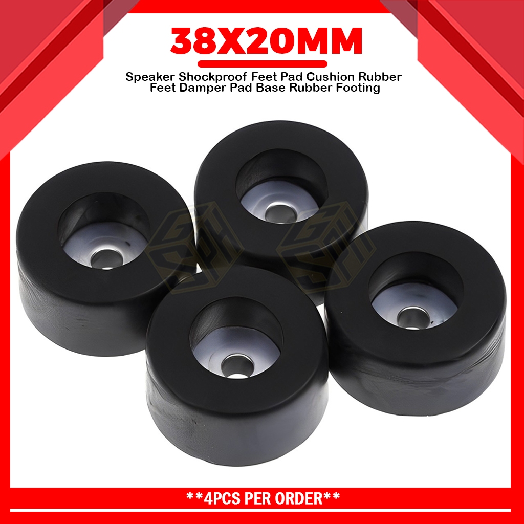 4pcs Speaker shockproof feet pad cushion rubber feet damper pad base ...