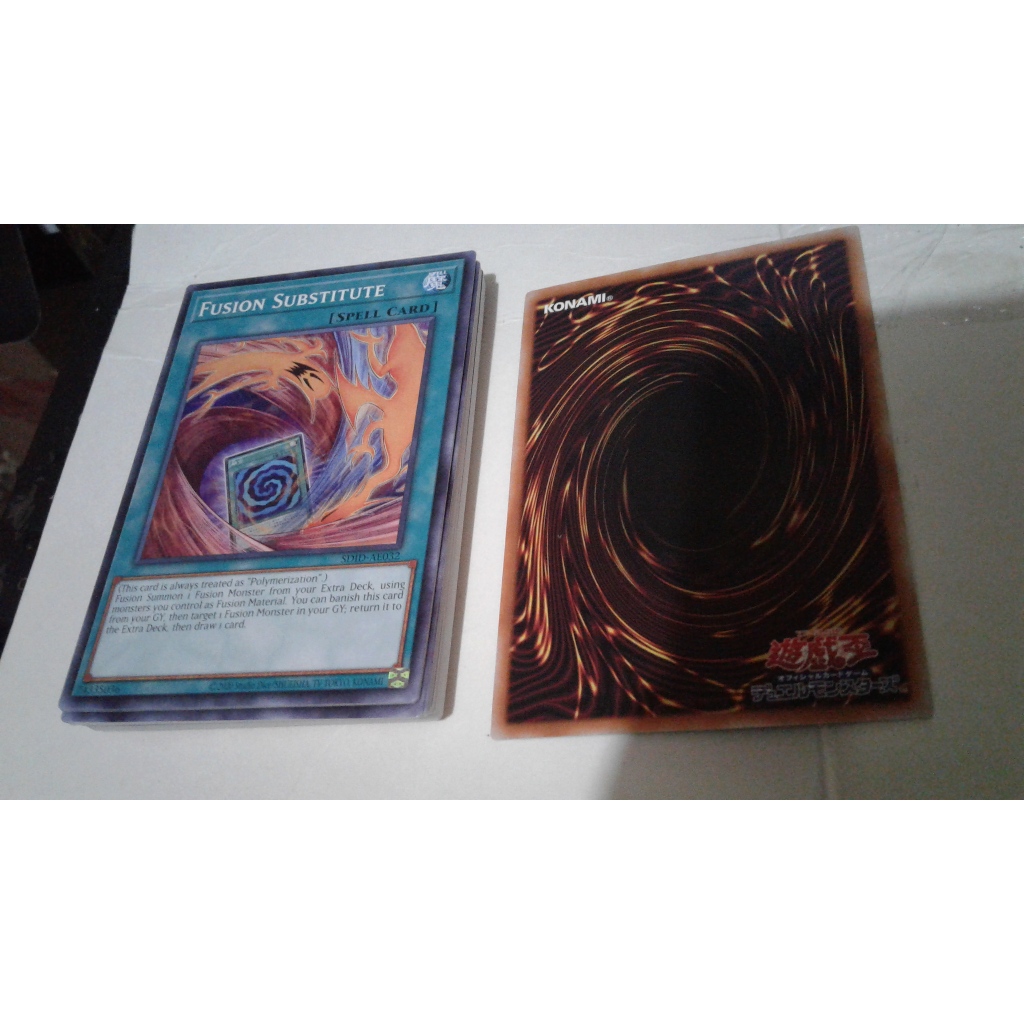 FUSION SUBSTITUTE KONAMI YUGIOH SDID AE MAGICIAN DECK CARD TCG FOIL ...