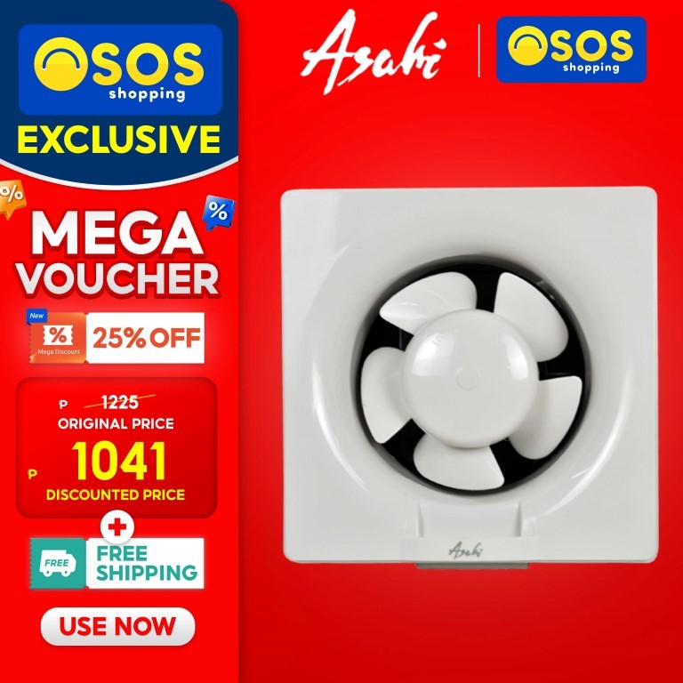 Asahi Exhaust Fan 6 Inches with Thermal Fuse Protection EF-6 •OSOS ...