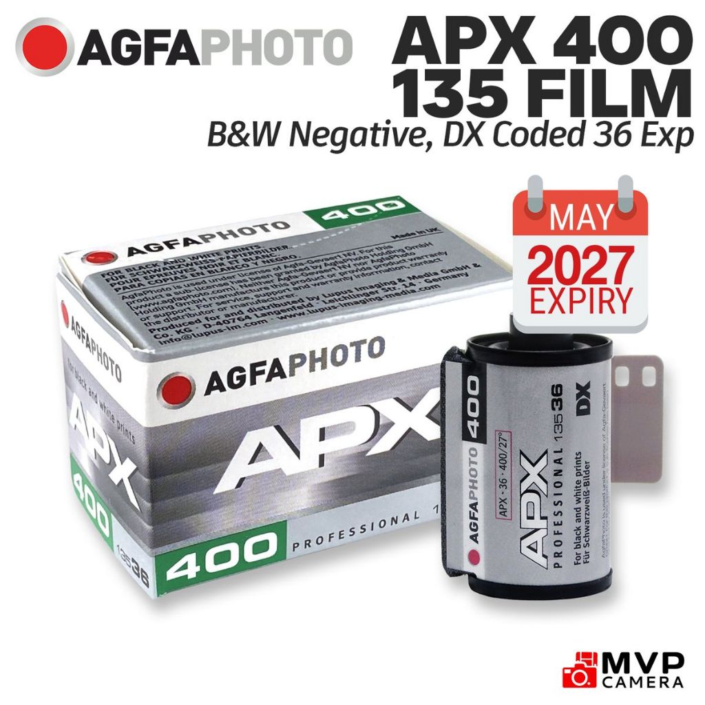 AGFA AgfaPhoto APX 400 135 35mm Black and White Negative Film MVP CAMERA | Shopee Philippines
