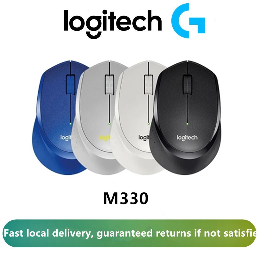Logitech M330 Wireless Silent Mouse 1000DPI Receiver Laptop Office ...