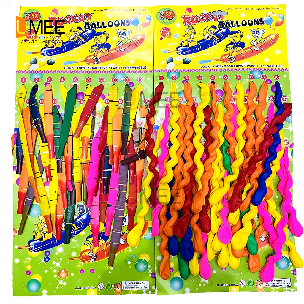40pcs Party Gift Rocket Balloons w/2DesignToys Pad for Party Gift-Loot ...