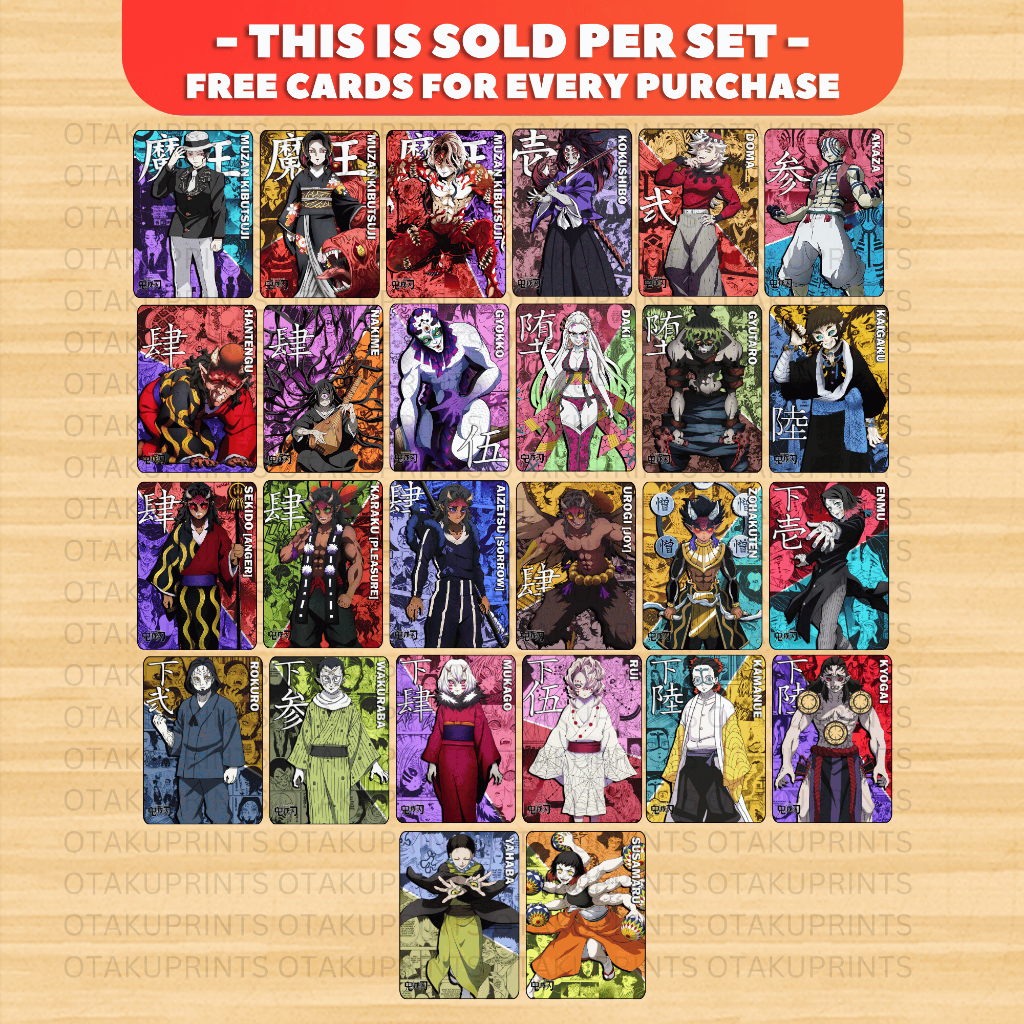 Demon Slayer - Demons Photocard - [SOLD PER SET]. | Shopee Philippines