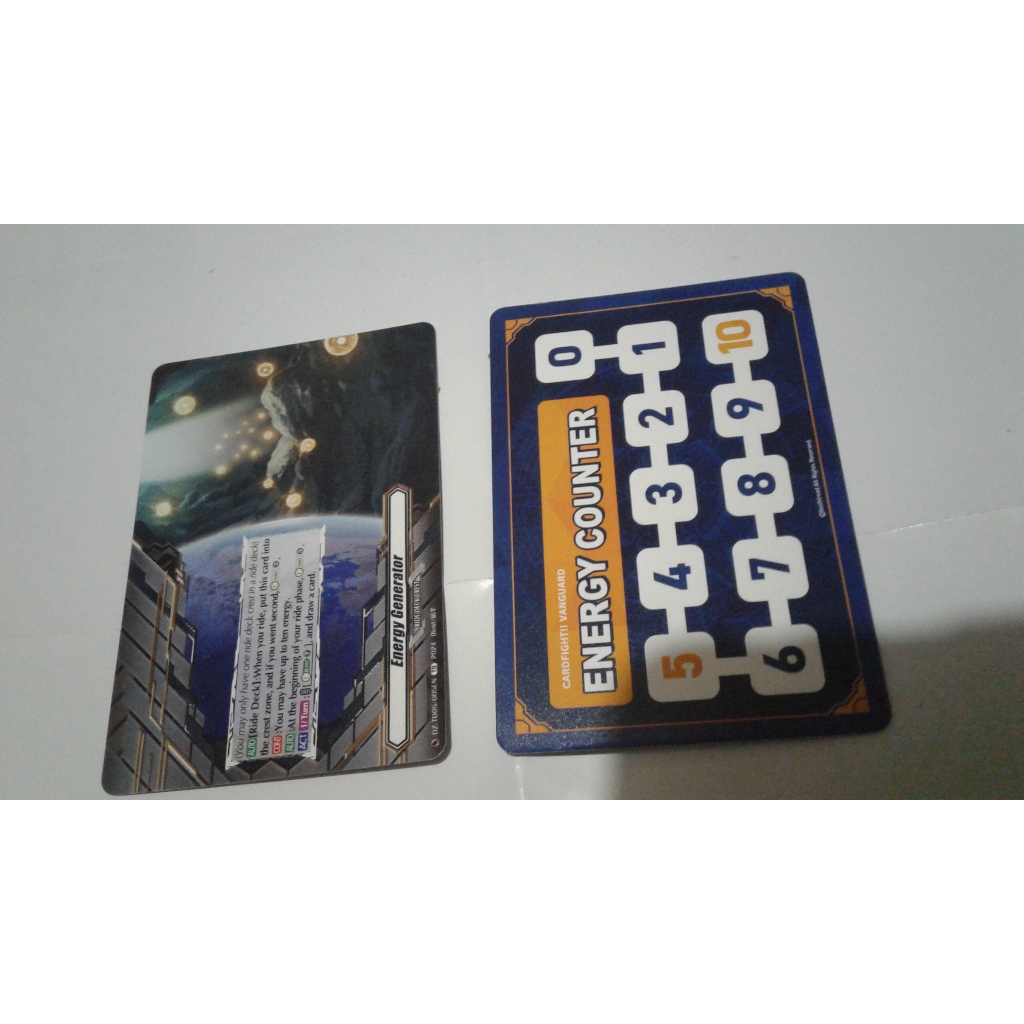 d ENERGY GENERATOR COUNTER VANGUARD 1 ONE PIECE CARD W 10 MARKER TCG ...