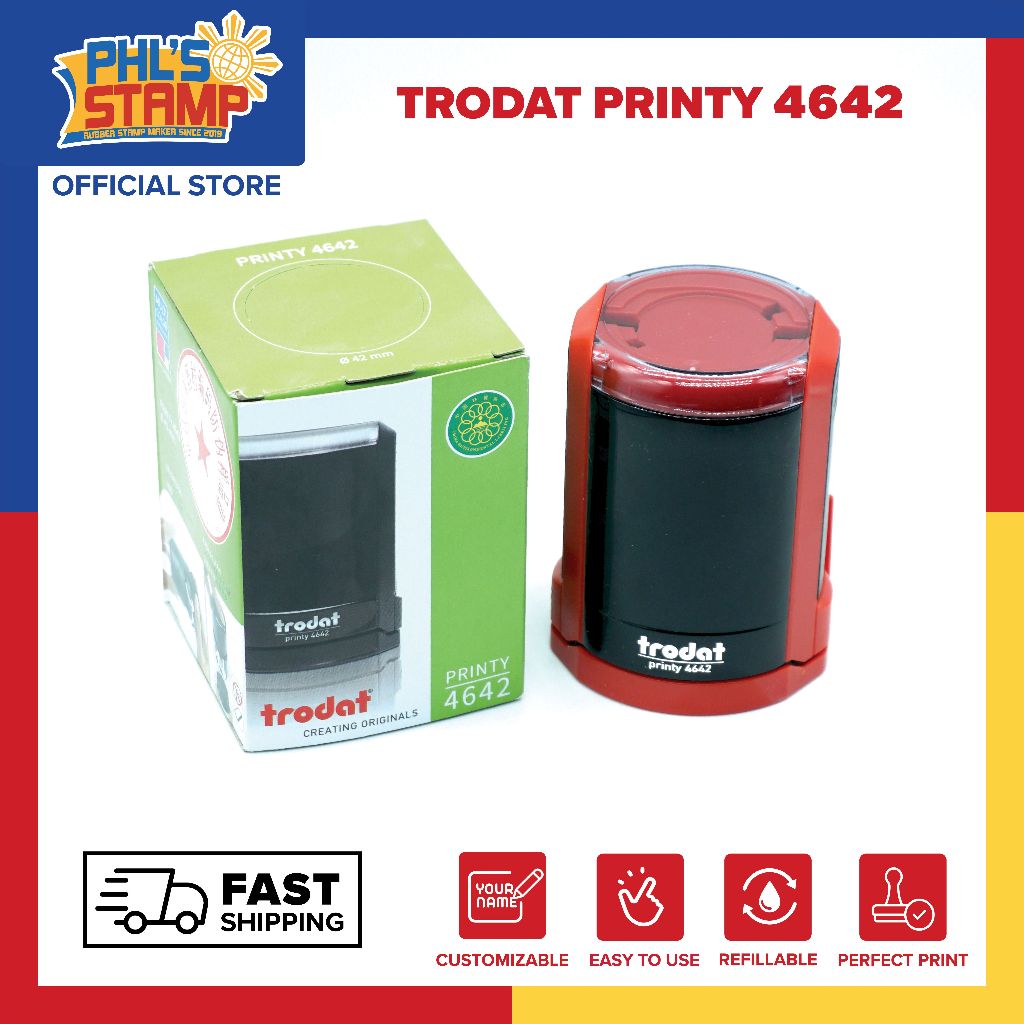 Trodat 4642 Personalized Stamp COD | Shopee Philippines