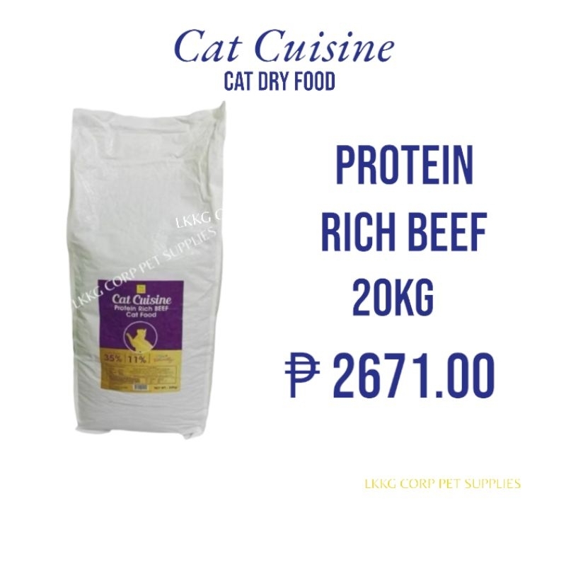Pet One Cat Cuisine Protein Rich Beef 20kg | Shopee Philippines