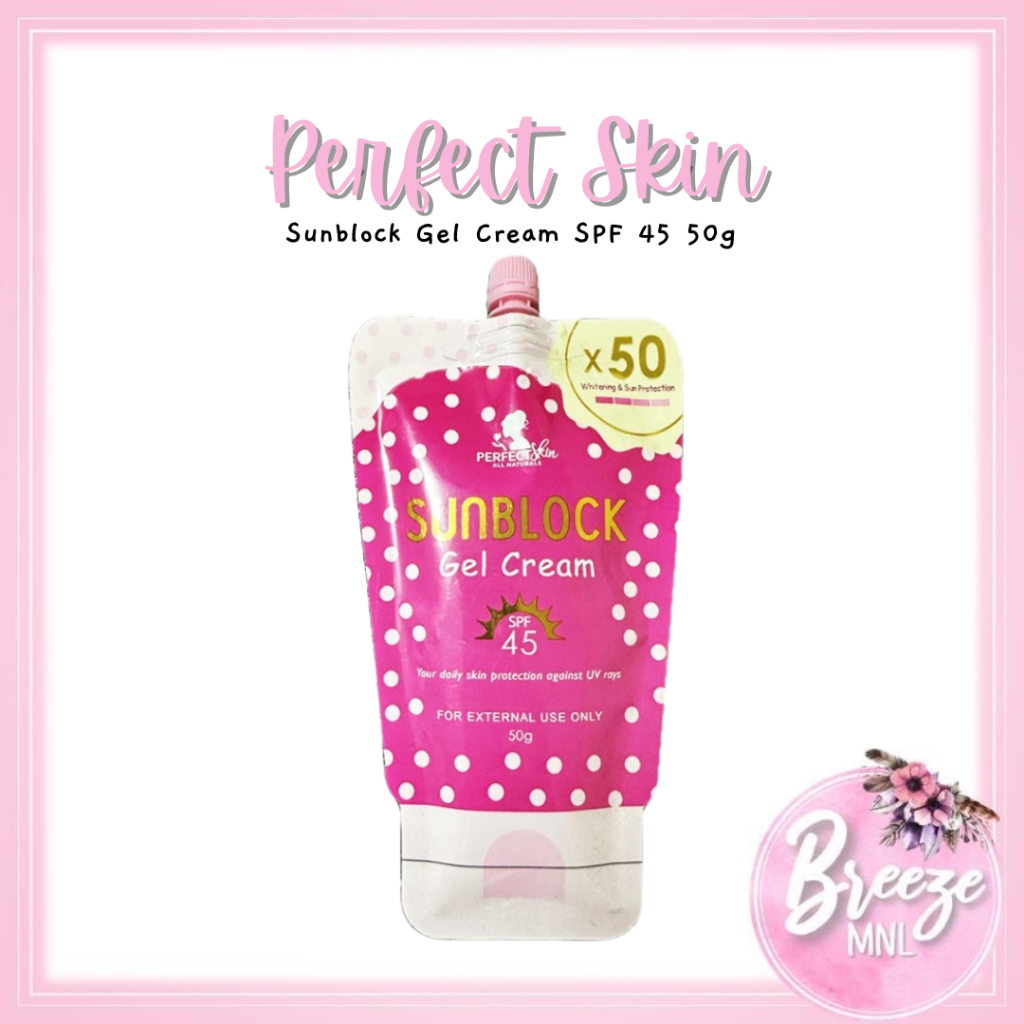 Perfect Skin Sunscreen Gel Cream SPF 35 50g | Shopee Philippines