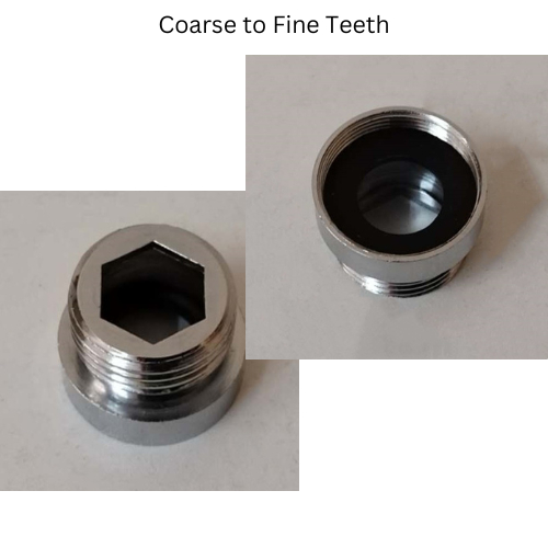 1/2 Out Coarse Teeth to In Fine Teeth Pipe/Tube Connector Water Tap ...