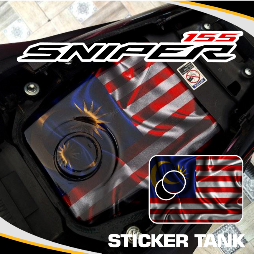 Yamaha Sniper 155 Sticker for Gas Tank Malaysian, Thai and Japan Flag ...