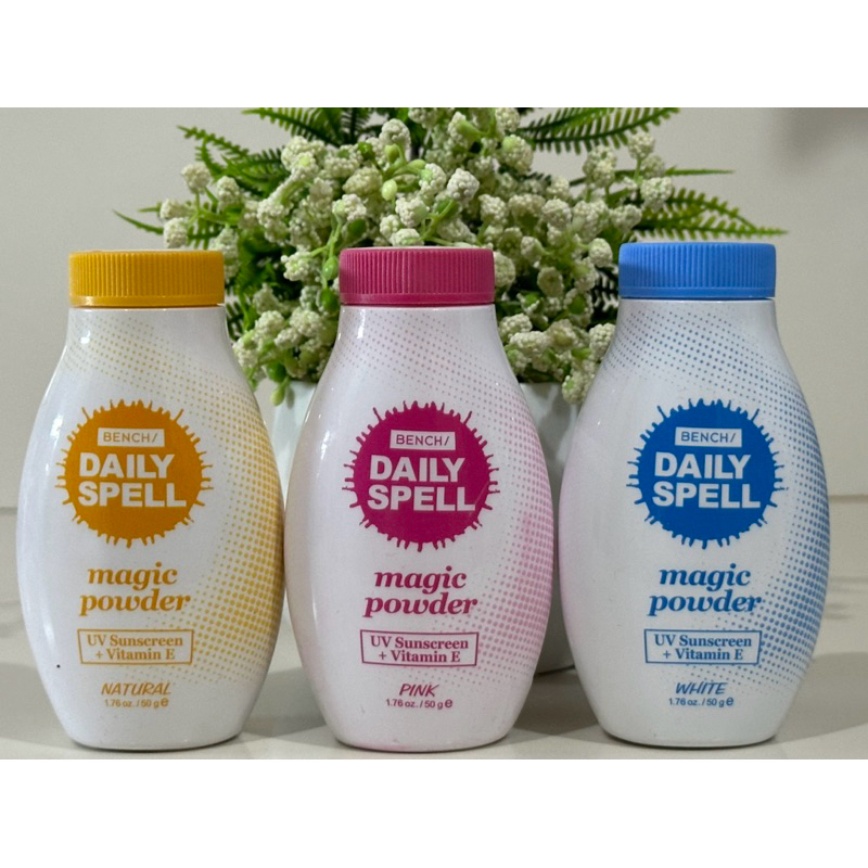 BENCH Daily Spell Magic Powder in Pink / White / Natural 50g | Shopee ...