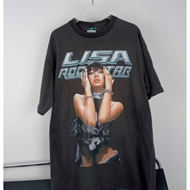 blackpink lisa tshirt unisex LALISA ROCKSTAR TEE GRAPHIC SHIRT | Shopee ...