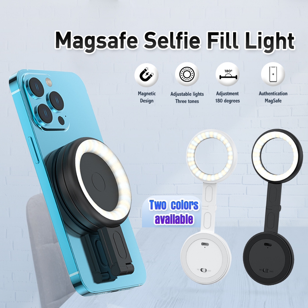 Magnetic Selfie Fill Light Cell Phone Portable LED Selfie Light for ...