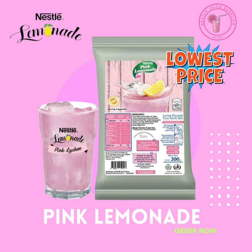 Nestle PINK LYCHEE Lemonade | Shopee Philippines