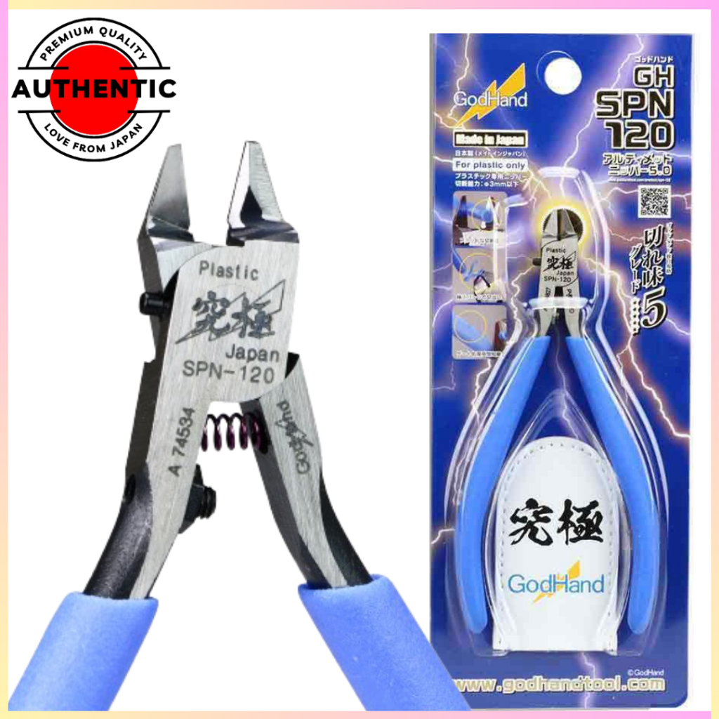 GodHand Ultimate Nipper 5.0 GH-SPN-120 - Precision Plastic Model Tool in Blue Metal - from Japan ...