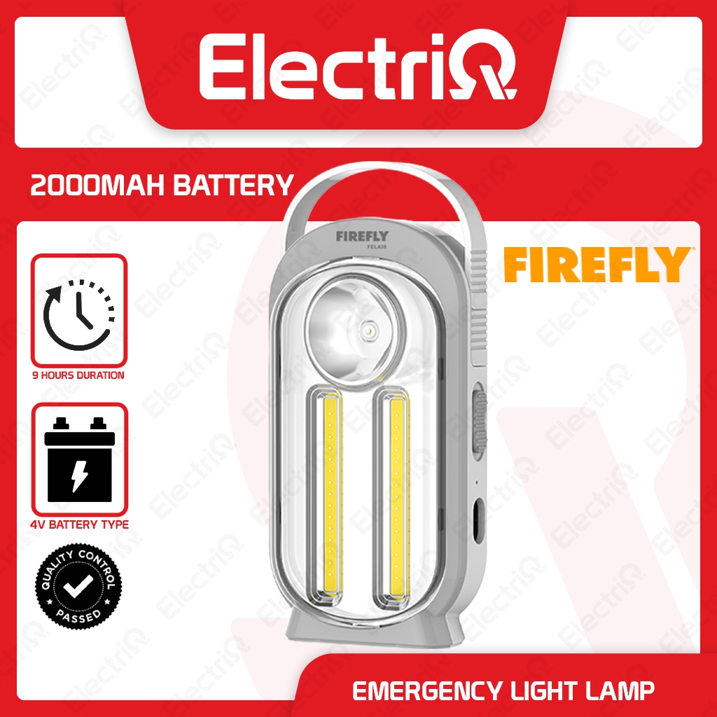 Electriq l Firefly Handy Emergency Light Lamp FEL438 | Shopee Philippines