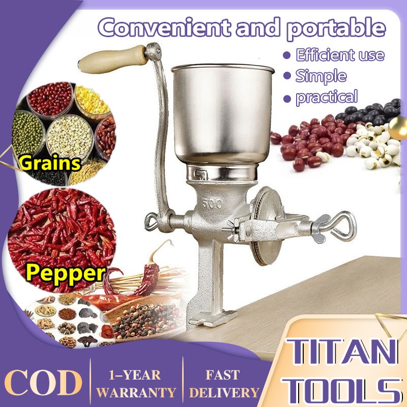 Wet & Dry Corn MIll Rice Peanut Miller Manual Grinder Coffee, Feed ...