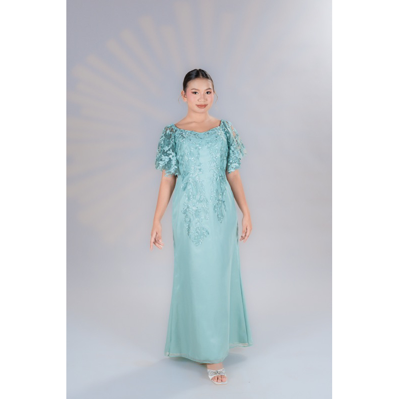 Ninang Gown / Mother Gown Palay Palay | Shopee Philippines