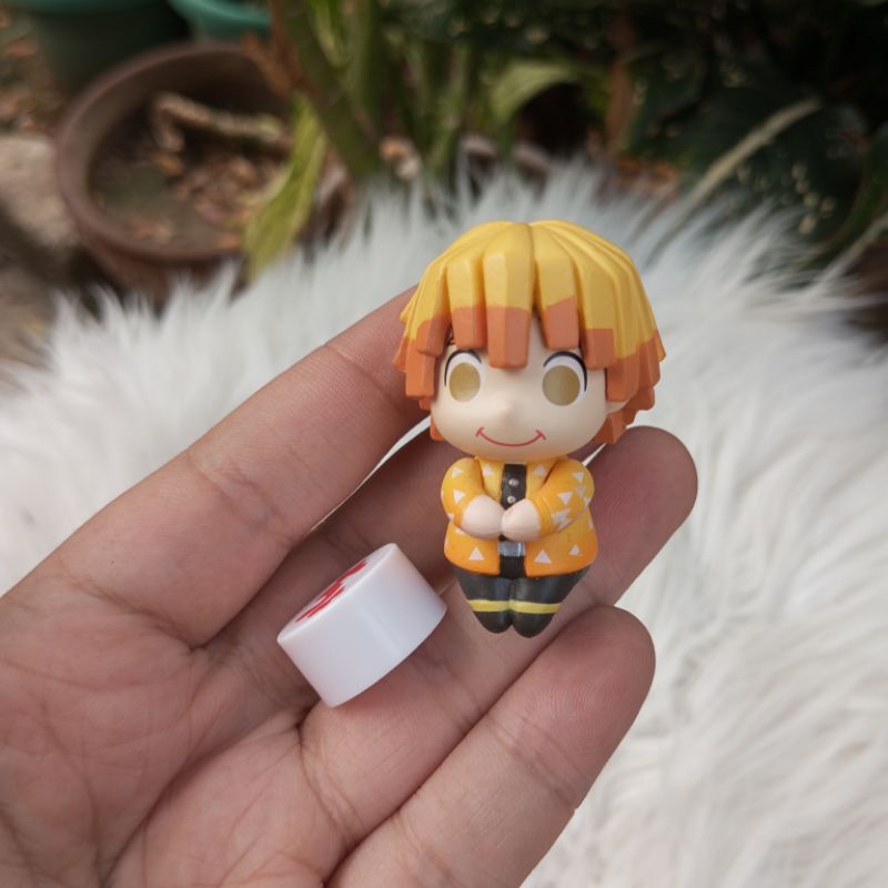 DEMON SLAYER Zenitsu Agatsuma Chibi Mini Figure | Shopee Philippines