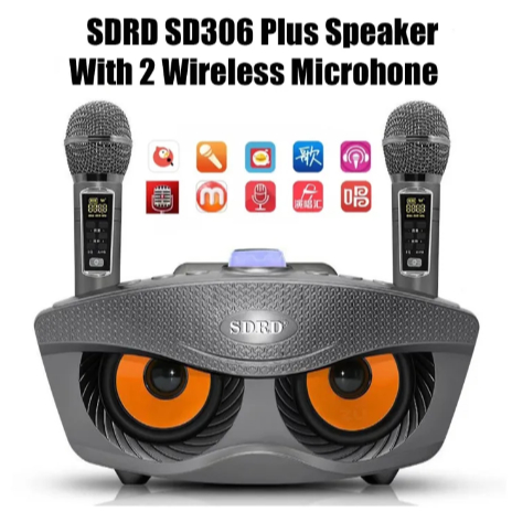 SDRD SD306 Plus 30W Karaoke Player Dual bluetooth 4.2 Speaker Family ...