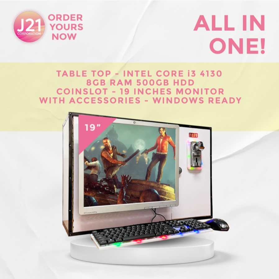 Pisonet Tabletop Intel Core i3 4th Gen 8GB Ram 500GB HDD 19 Inches ...