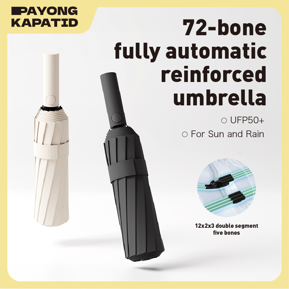 PAYONG KAPATID 72 Ribs Automatic Umbrella Windproof UV protection ...