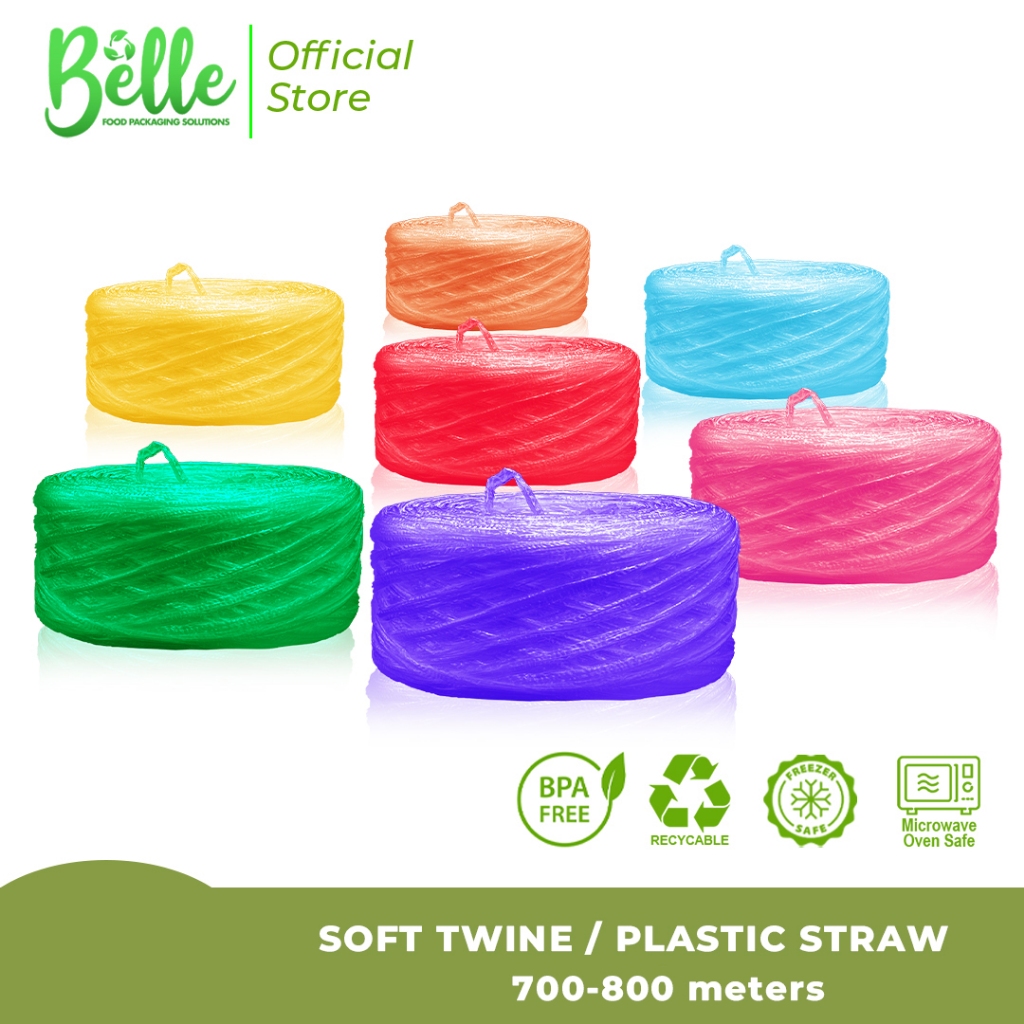 Belle Plastic Soft Twine/Plastic Straw, (Panali/Tali) 700-800meters ...
