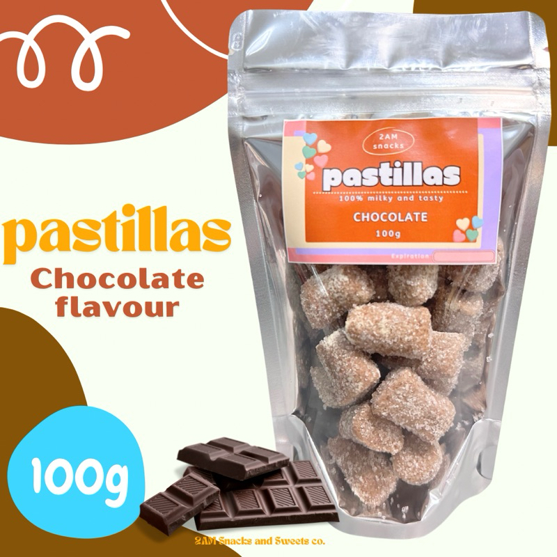Pastillas Chocolate Flavour 100g 50g Homemade sweets | Shopee Philippines