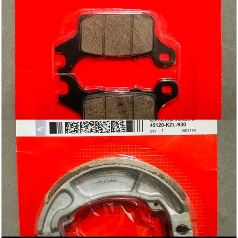 Honda click 125i/150 V2 V3 brake pad and brake shoe Genuine parts ...