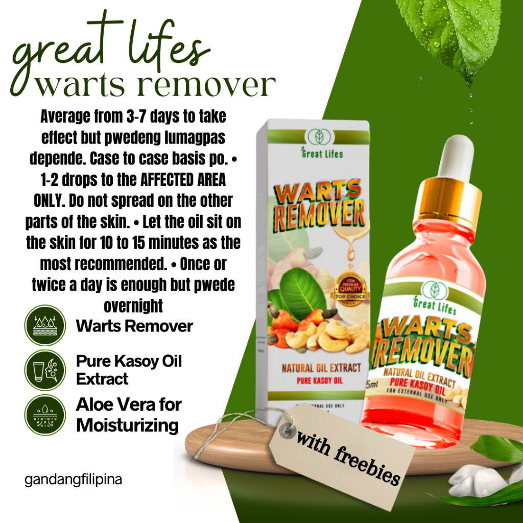Kasoy Oil Warts Remover Original Effective Skin Tags And Mole Remover ...