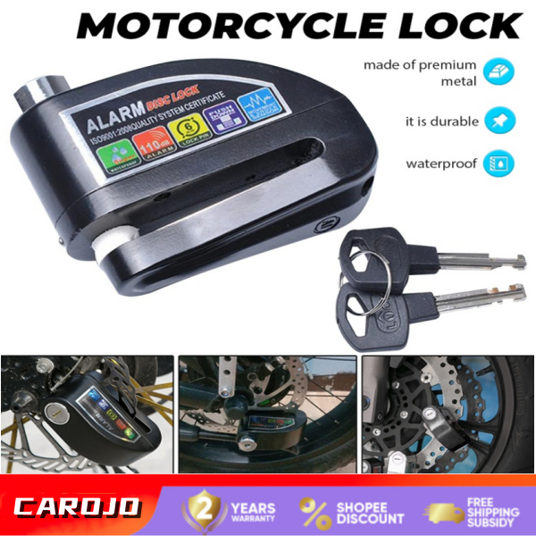 Motorcycle Alarm Lock Motorbike Anti-theft Lock Wheel Disc Brake ...