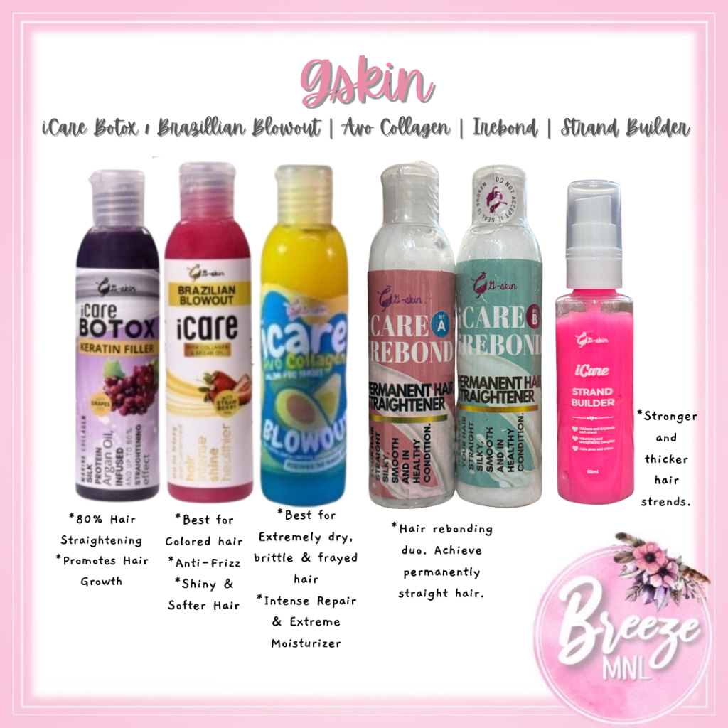 iCare Hair Treatment Avocollagen Brazillian iRebond Strand Builder ...