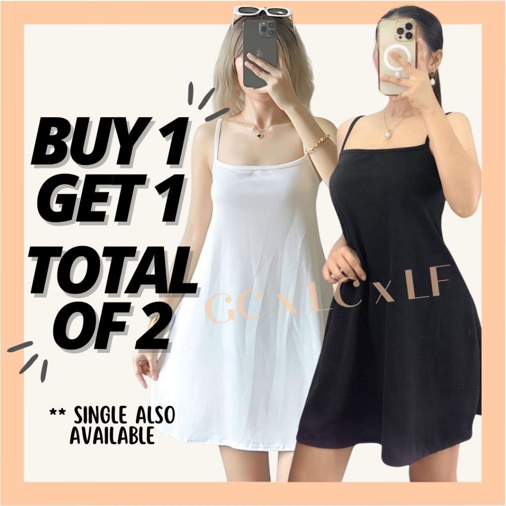 MARIA Basic Spaghetti Sexy Elegant Mini Skater Dress Crepe Fabric ...
