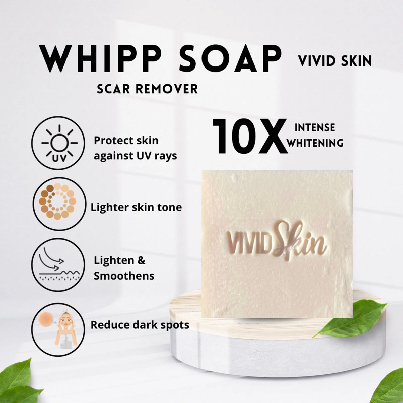 VIVID SKIN WHIPP SOAP SCAR REMOVER 10X INTENSE WHITENING 85g | Shopee ...