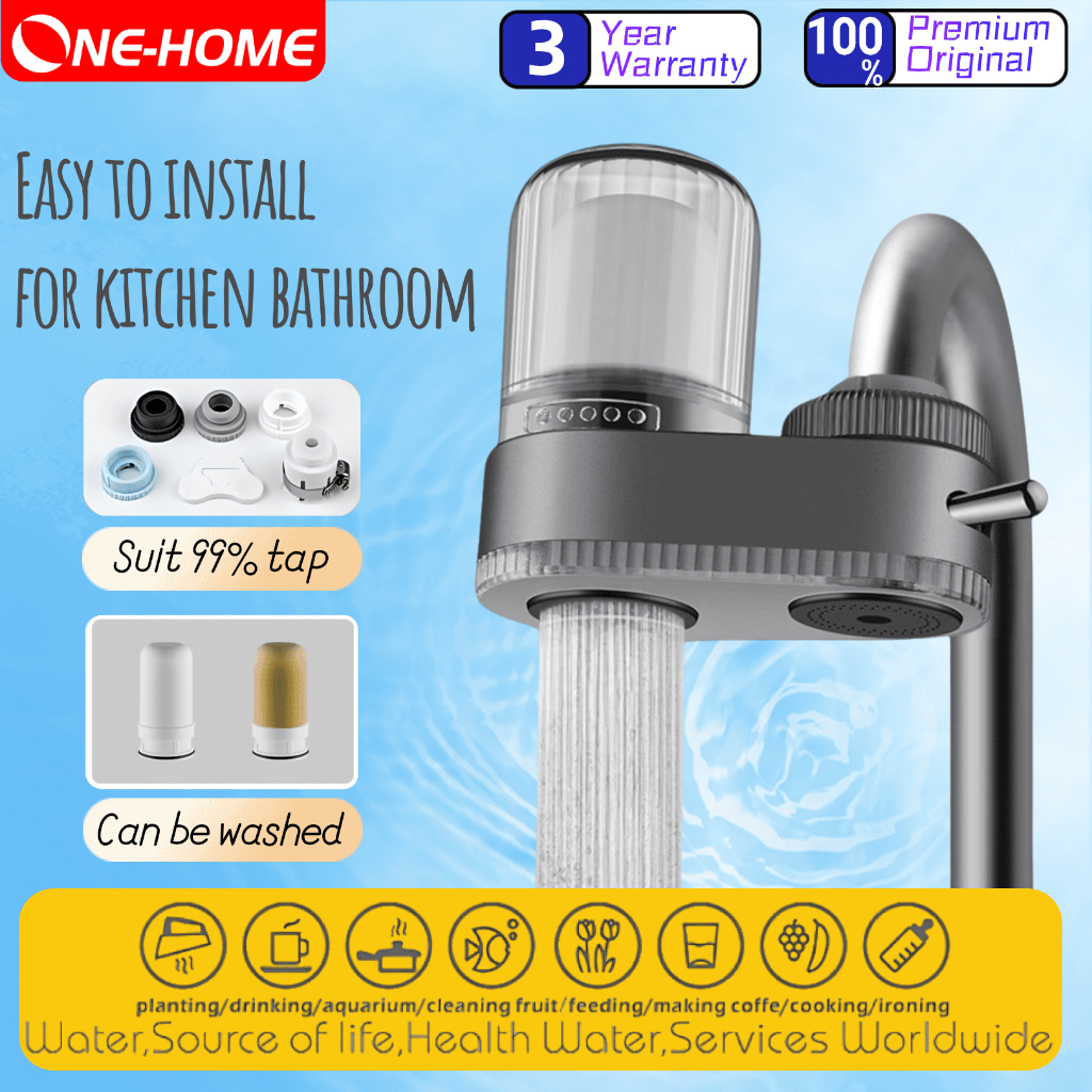 ONE HOME Water Filter Faucet Water Purifier Tap Water Filter Kitchen ...