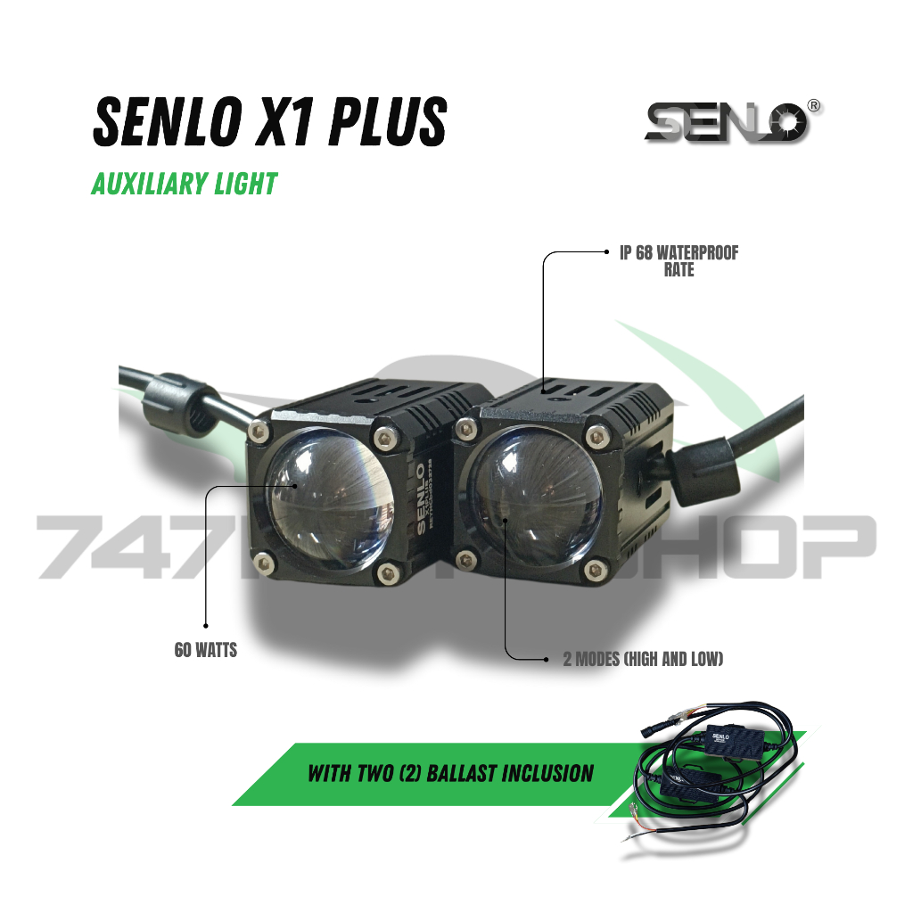 SENLO MINI DRIVING LIGHT X1 PLUS | Shopee Philippines