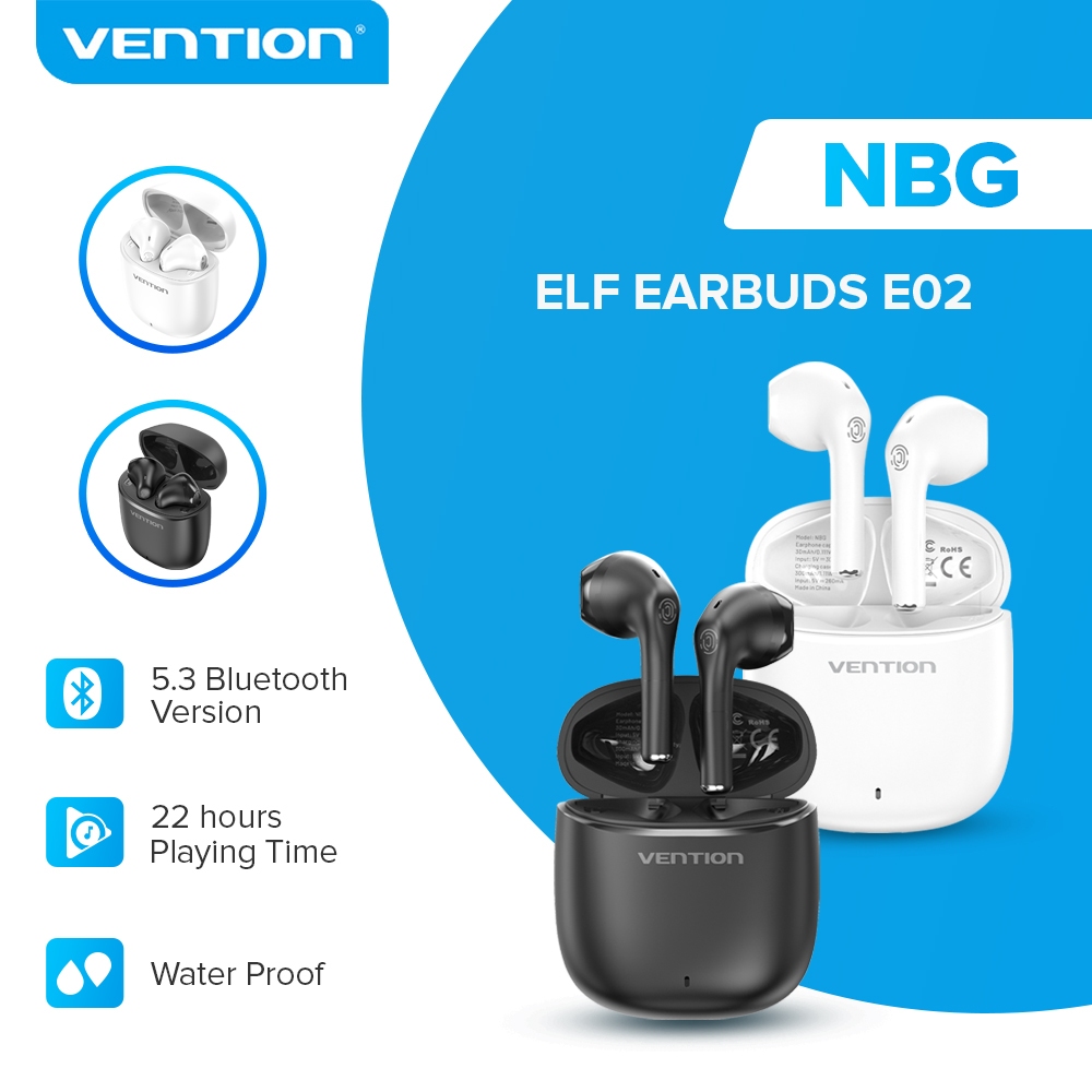 Vention NBG Bluetooth Wireless Earphone TWS with Mic Mini Earbuds ...