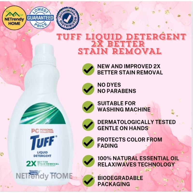 NEW TUFF LLD 2X BETTER STAIN REMOVAL LIQUID LAUNDRY DETERGENT | Shopee ...