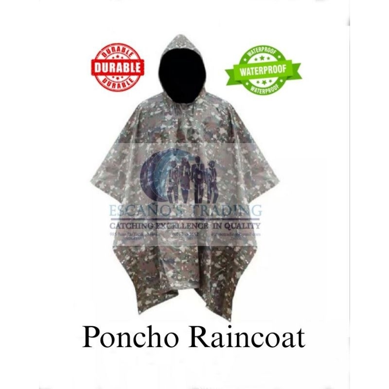 Poncho Raincoat Rubberized | Shopee Philippines