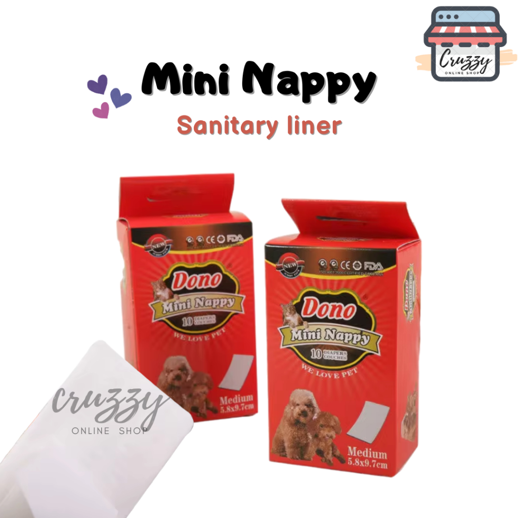 Dono Mini Nappy Sanitary Liner Napkin for Female Dogs | Shopee Philippines
