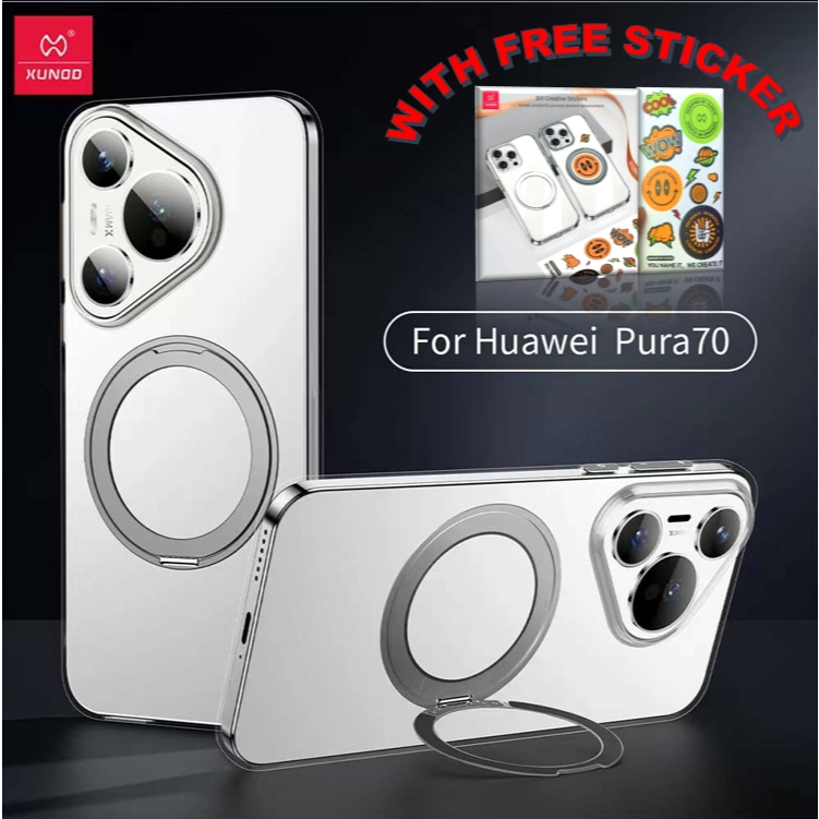Huawei Pura 70 70Pro 70Pro+ 70Ultra Xundd Zero Sense Case Cover with 360 Degree Magnetic Ring ...